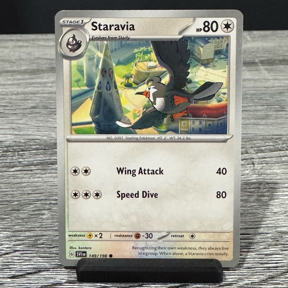 Pokemon | Toys | Pokmon Scarlet Violet 49198 Staravia 223 Collectible ...